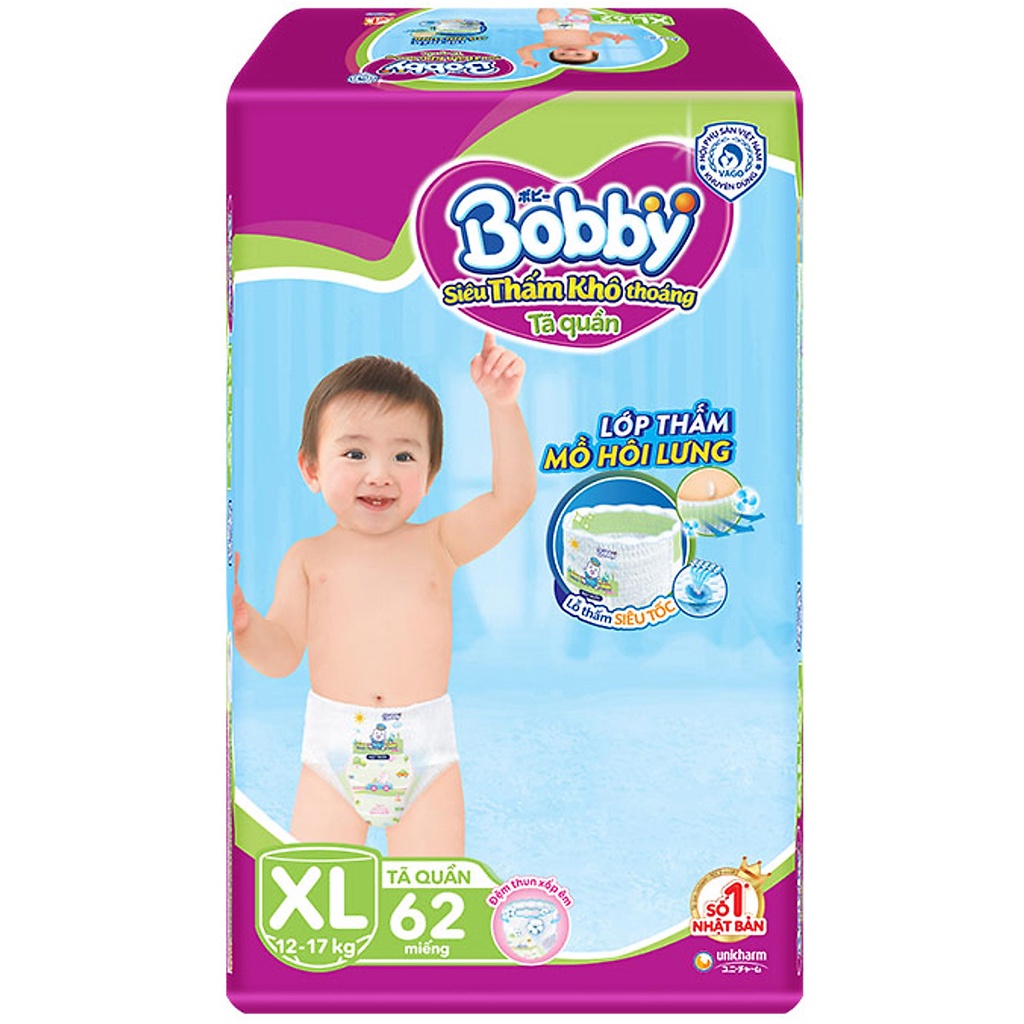 Bobby Diaper Pants size XL62 Pieces | Shopee Philippines