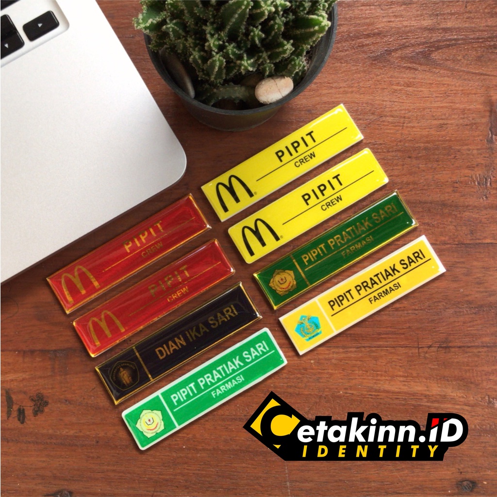 Name Tag Acrylic Nameplate Chest Acrylic Magnet Safety Pins Can Be Unit ...