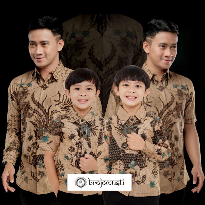 Latest sweet Couple || Father and son BATIK couple BATIK Brown Mataram ...