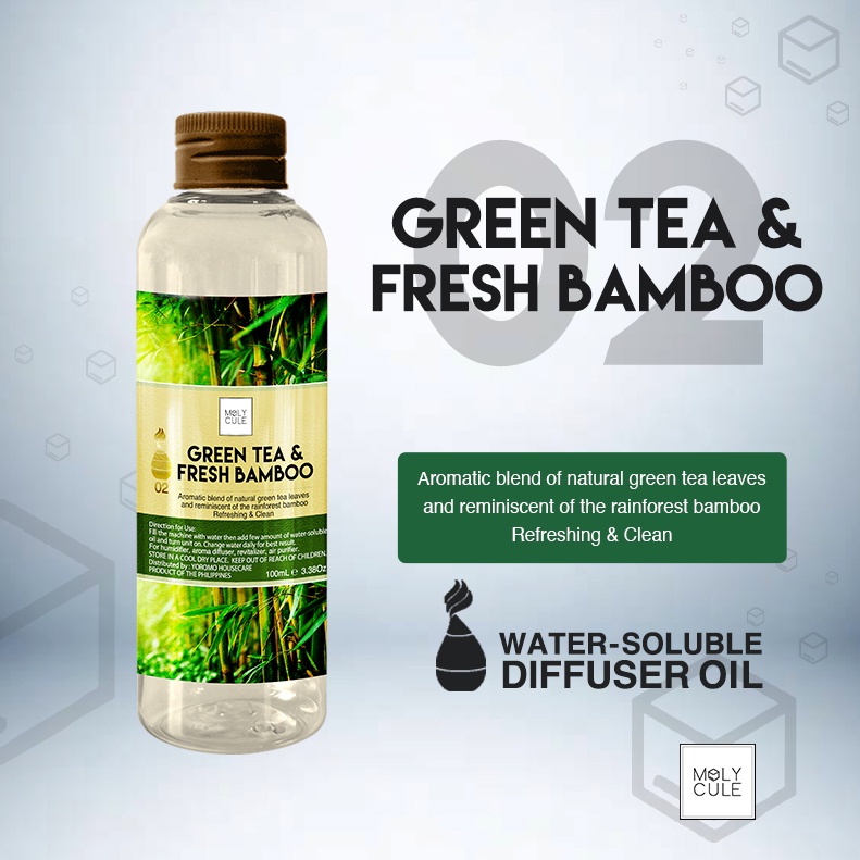MOLYCULE Green Tea Fresh Bamboo Concentrated Water Soluble Water Based ...