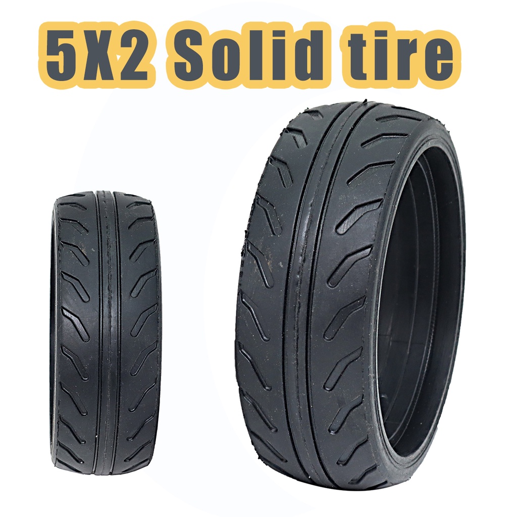 High Quality 5 Inch Solid Wheels 5'' Tubeless Wheel Tyre for Electric ...