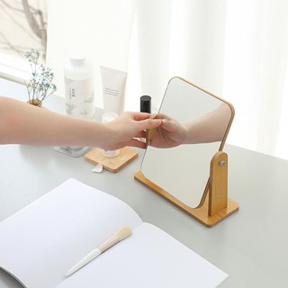 Rich Small Wooden Mirror 360 Degree Portable Adjustable Table Desk ...