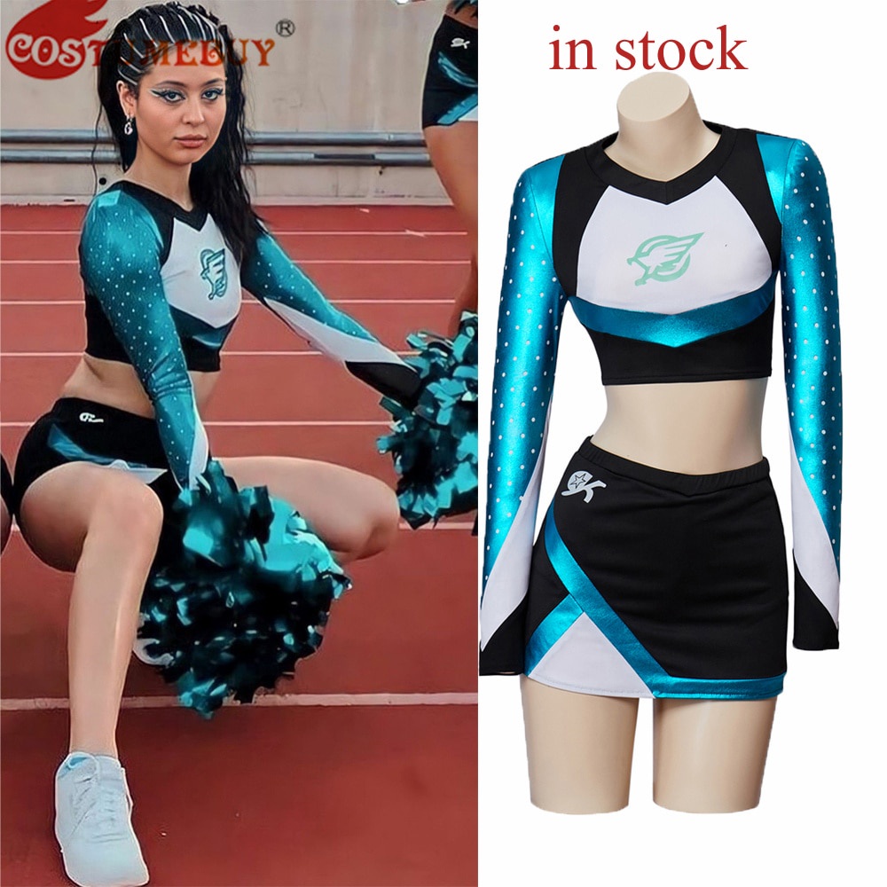 Women Euphoria Cheerleader Uniform Euphoria Maddy Outfit Crop Top with ...
