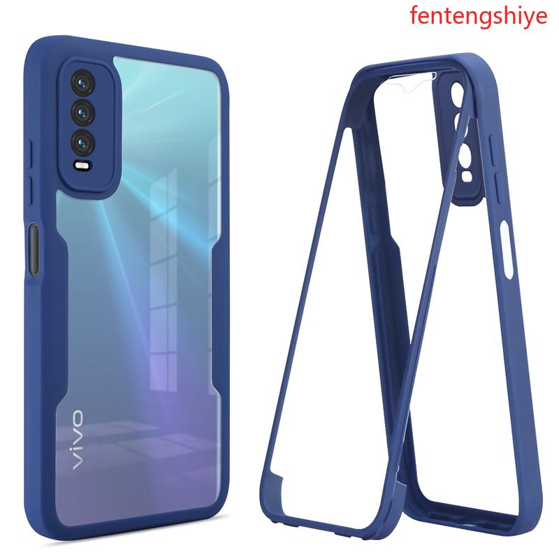 Phone Case for VIVO V23 Y20 Y20s Y20i Y11s S12 IQOO U1 Armor 2 in1 360 ...