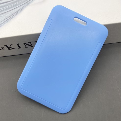 T-593V Solid Color Card Holder Name Tag Slide Design Student ID Card ...