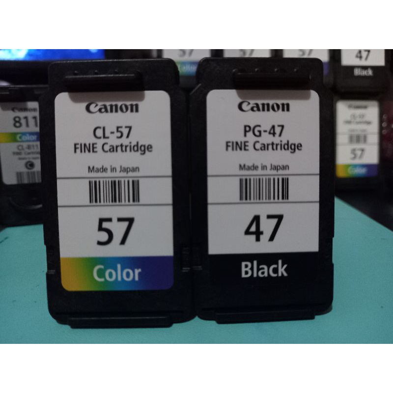 "Used / Empty" Canon CL-57 color / CL-57s / PG-47 black Empty ink ...