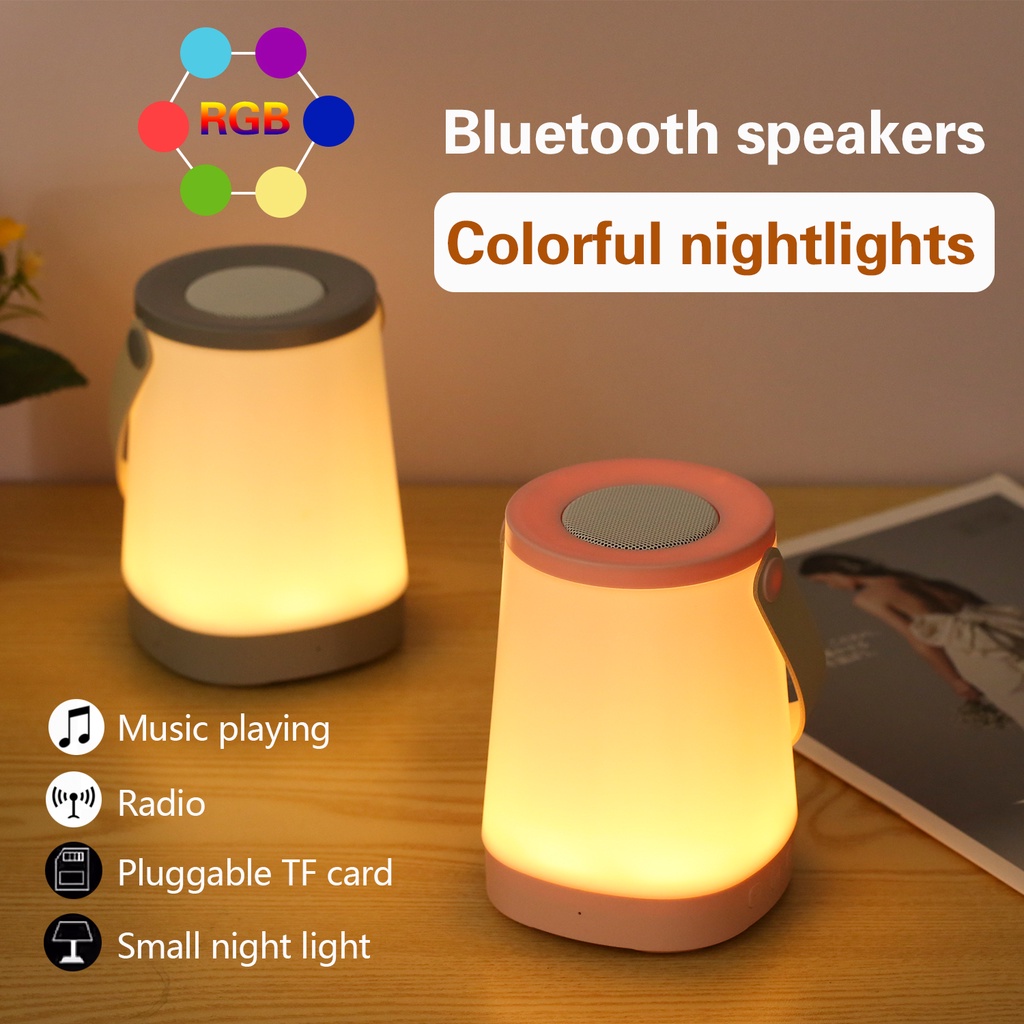 ORIA Portable Multifunctional Bluetooth Audio Ambient Light with Seven ...