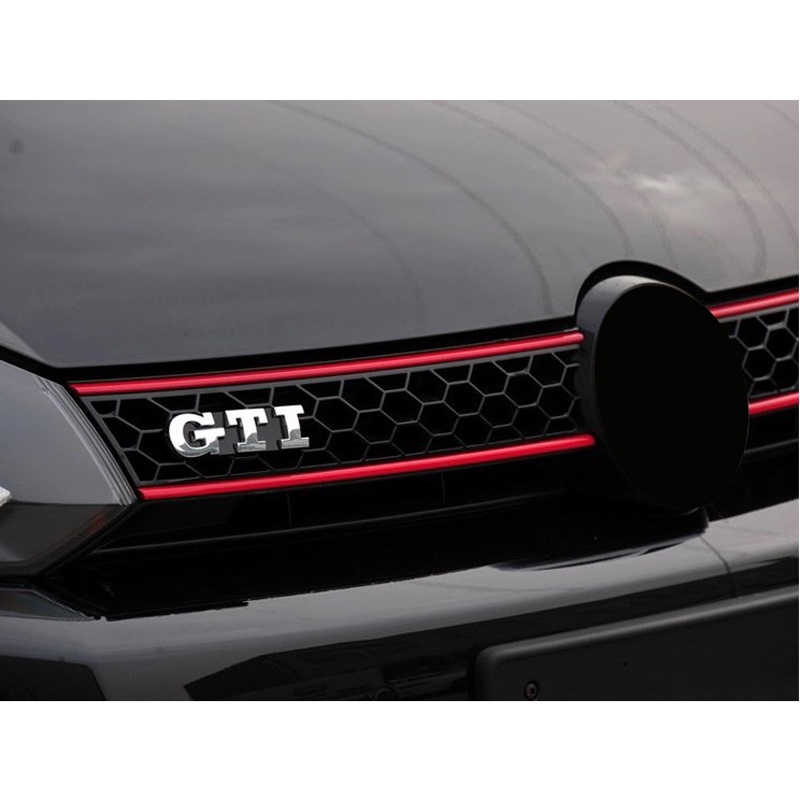 Red Front Hood Grill Grille Decal Sticker For VW Volkswagen Golf 6 7 ...