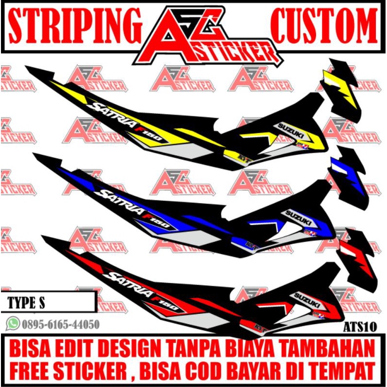 Striping SATRIA FU 150 TYPE S Can CUSTOM EDIT DESIGN | Shopee Philippines