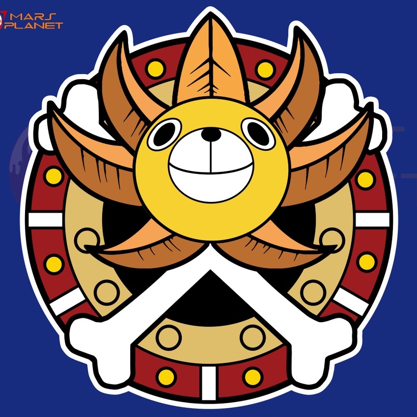 One Piece Anime Thousand Sunny Sticker Decal Waterproof | Shopee ...