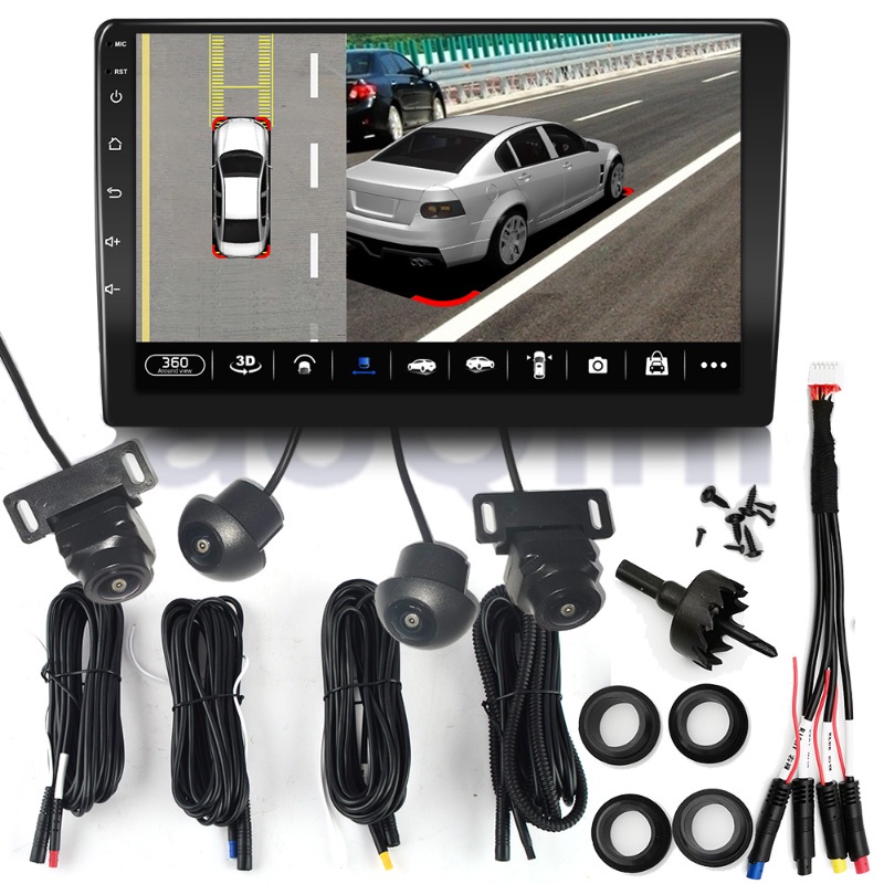 [4+32G 8 core ] 9'' inch 2Din 360° Bird View Panorama Camera Android ...