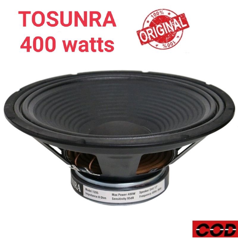 TOSUNRA speaker 400W D12 instrumental 8 ohms Midhigh 1205 model for ...