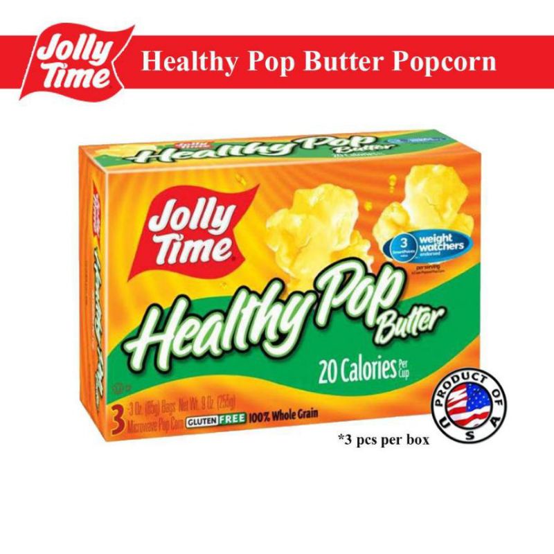 ♥️ JOLLY TIME Microwaveable Popcorn (3 bags/box) (6 variants) | Shopee ...