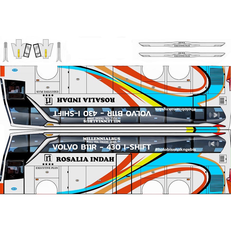 Diy Miniature Bus Rosalia Indah Valvo 30-scale Papercraft | Shopee ...