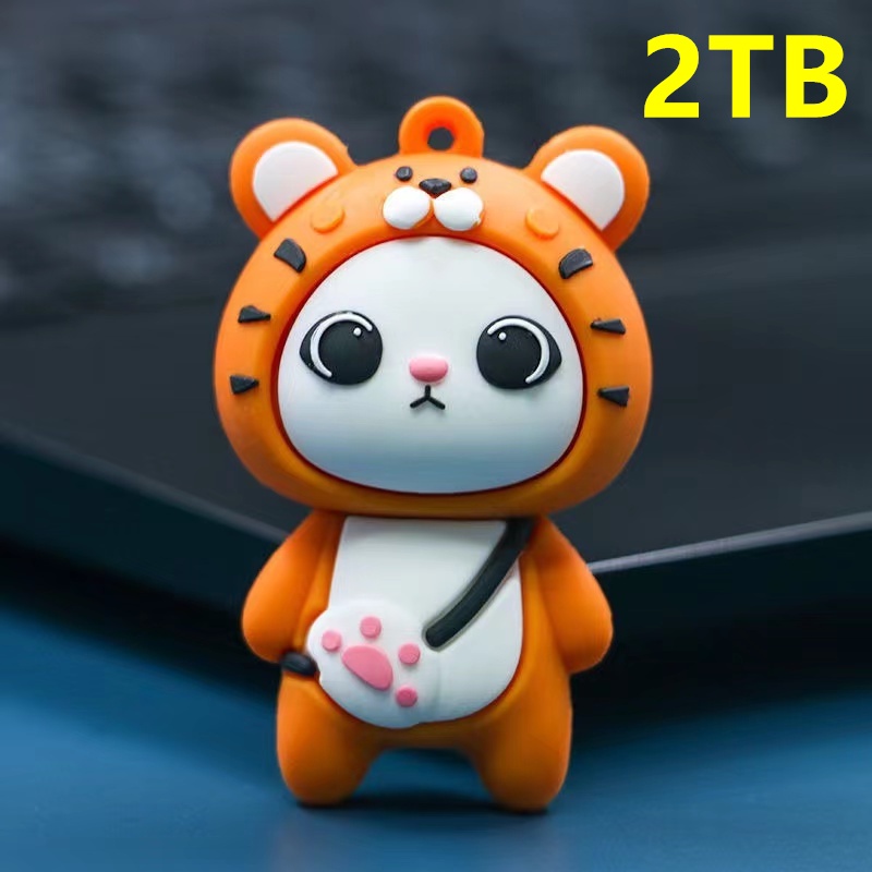 2TB 1TB OTG Flash Drive Cute Cartoon USB 2TB Tiger Pen Drive 1TB Panda ...