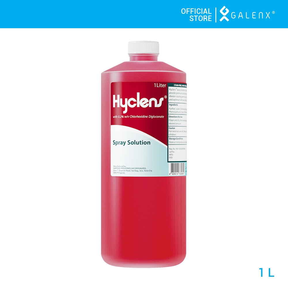 Hyclens Wound Spray 1 Liter and 1 Gallon | Shopee Philippines