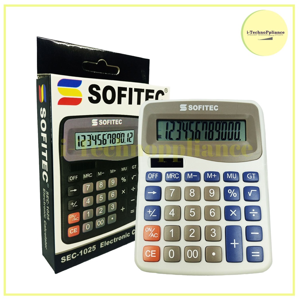 Electronic Solar 12 Digits Calculator Office Supplies with Free AAA ...