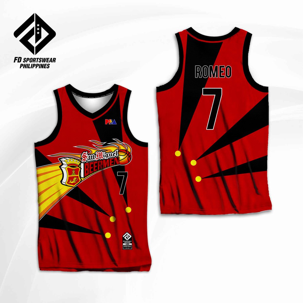SAN MIGUEL BEERMEN RED ROMEO PEREZ FAJARDO ROSS CABAGNOT SANTOS PBA ...