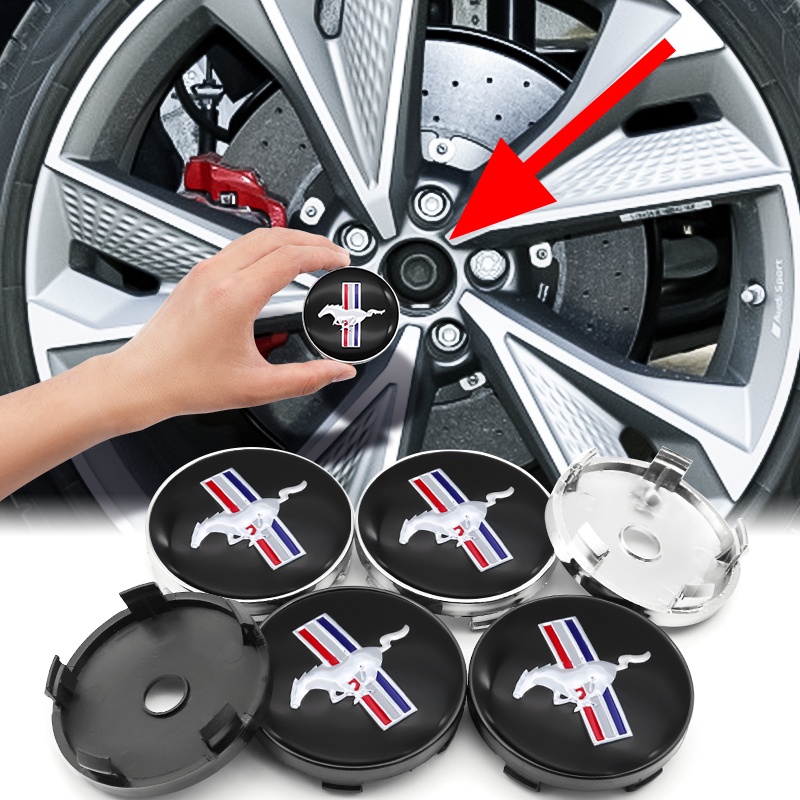 60mm 4pcs tire center hub cap replacement badge hub center cap car logo ...