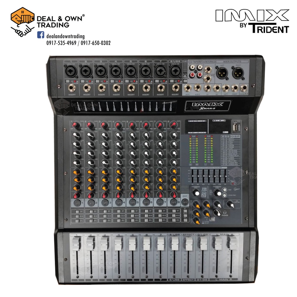 IMIX/TRIDENT XMAN 6 Passive audio 6 Channel mixer with each channel ...