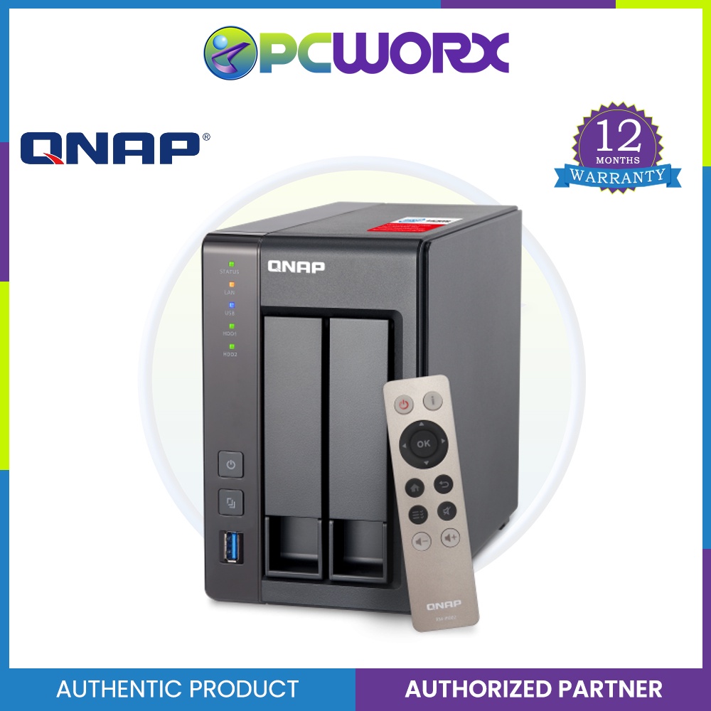 Qnap TS-251+ 2-Bay Next Gen Personal Cloud Quad-Core NAS | Shopee ...