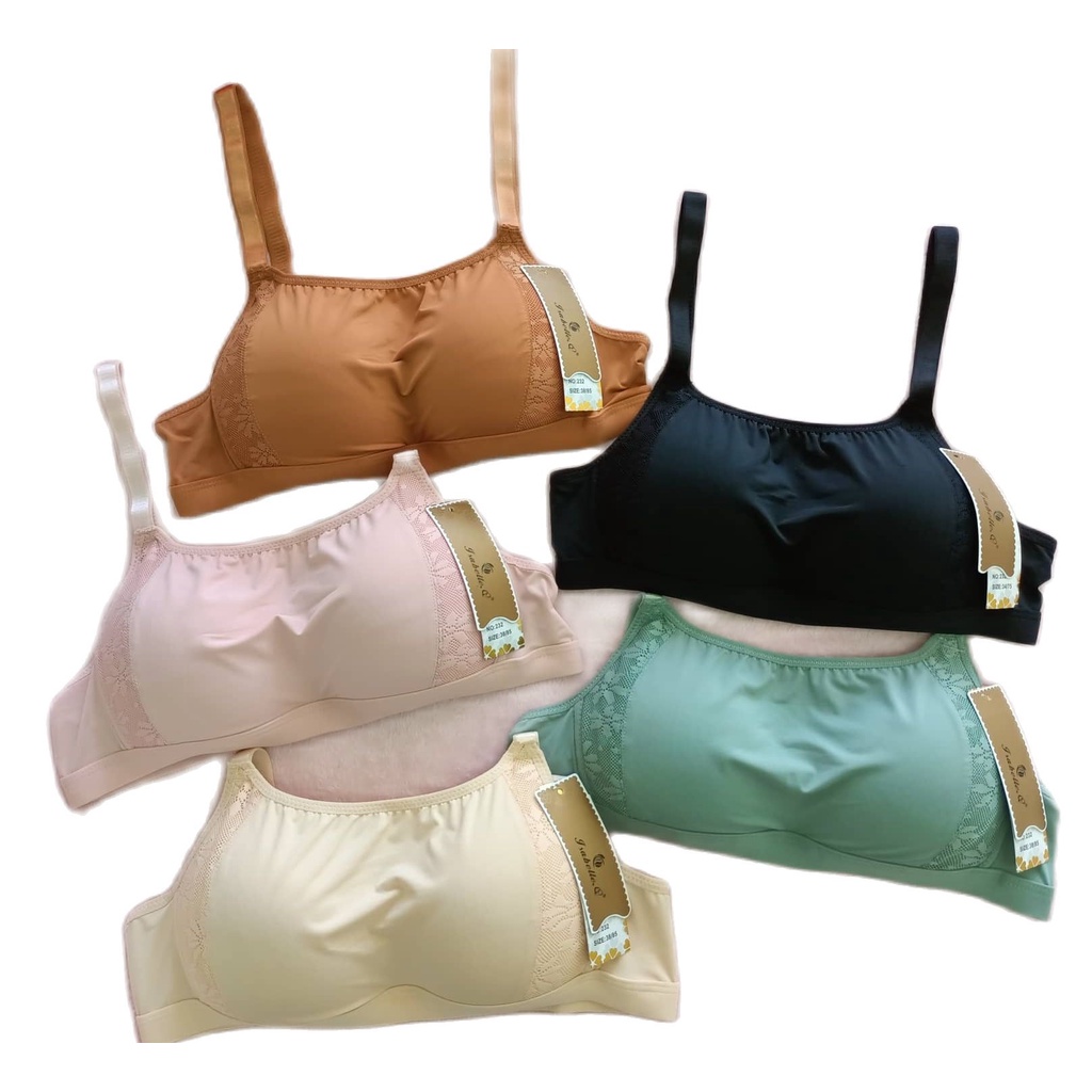 COD Women's Cami Bra Wireless Cup B Size 34-42#232 #8811 | Shopee ...
