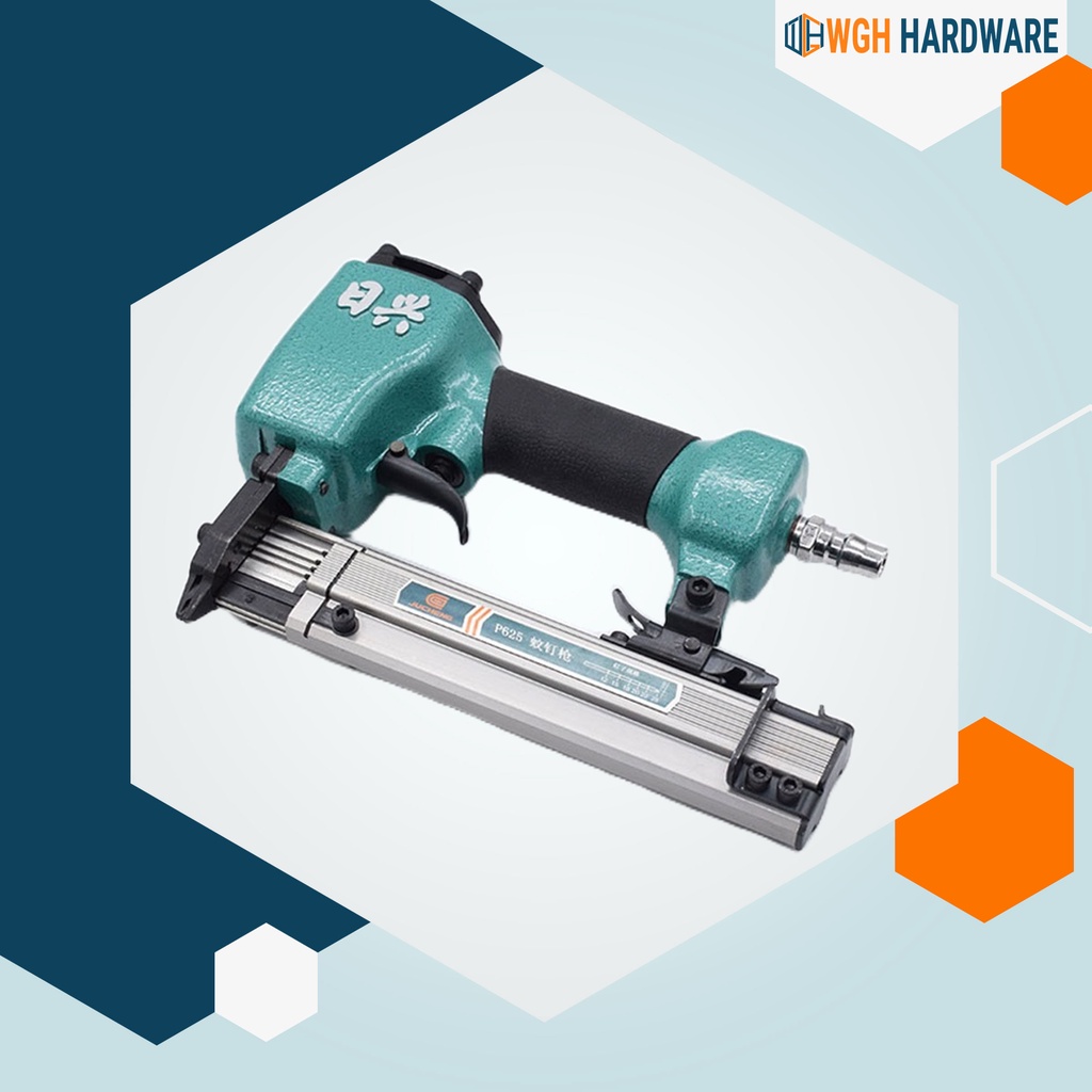 WGH Air Tacker Gun P625 Heavy Duty Pneumatic Staple Air Nailer Nail Gun ...