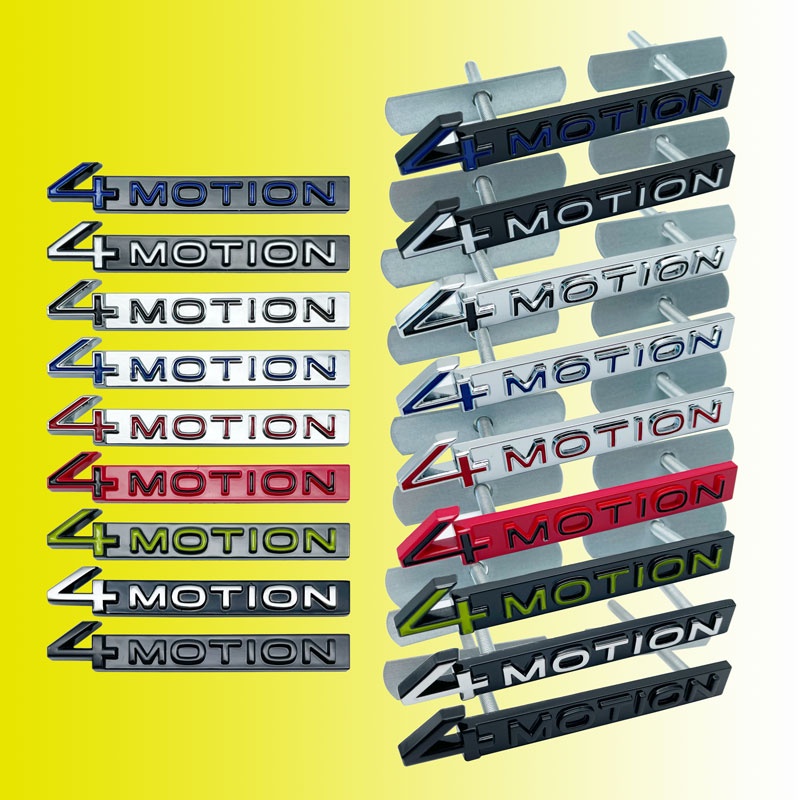 3D Metal Letter 4 MOTION 4motion Emblem Sticker Decal Decor Car Body ...