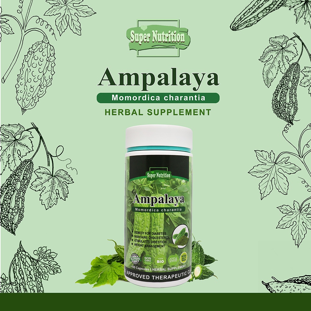 Ampalaya Herbal Supplements 100 Capsules (Momordica Charantia) | Shopee ...