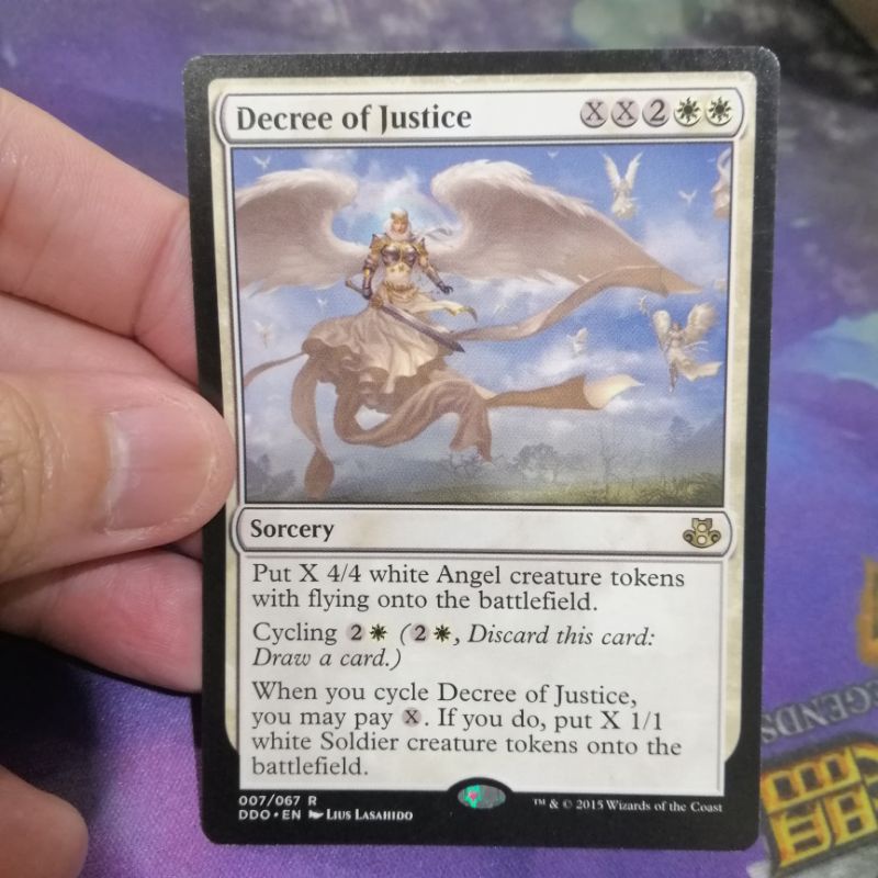 1 Decree of justice duel deck MTG card magic commander EDH | Shopee ...