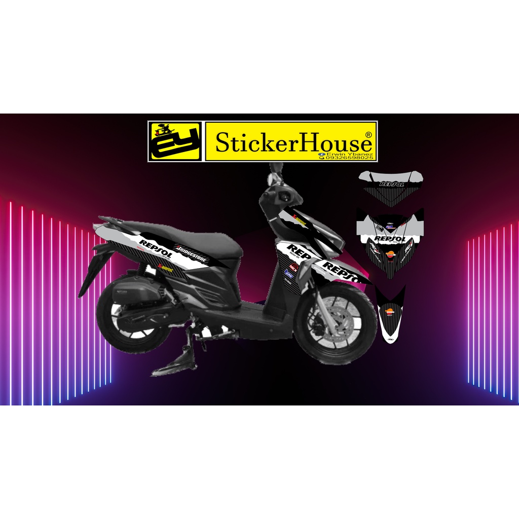 Rusi Flair 125 Decals Laminated | Shopee Philippines