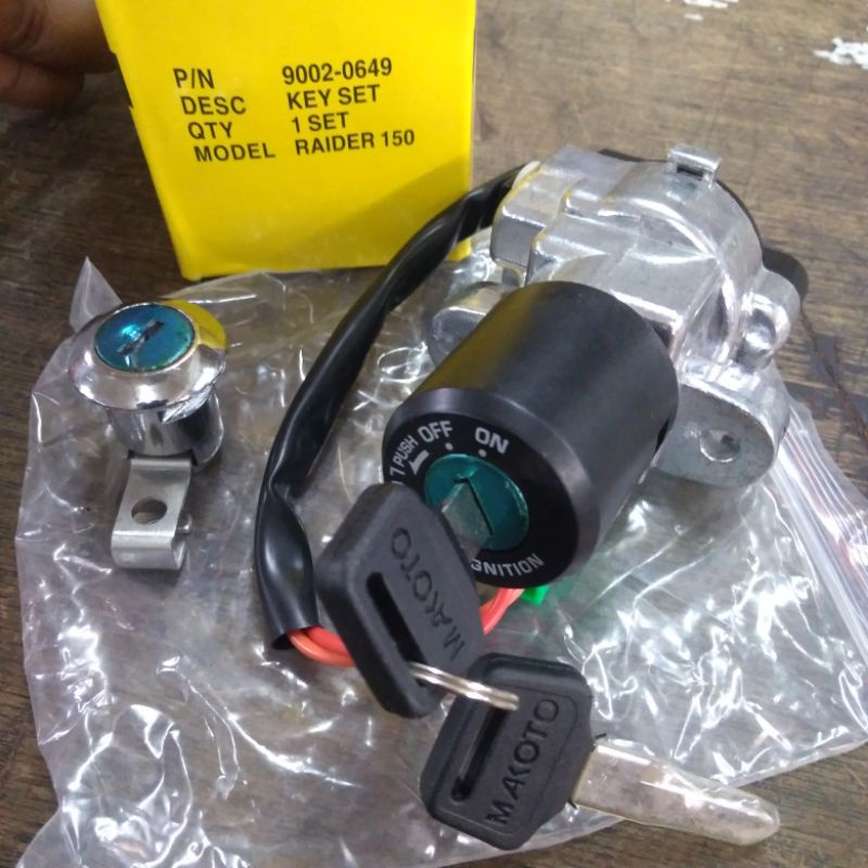 Raider 150 / Raider j 110 Ignition Switch Key Set (Makoto) | Shopee ...