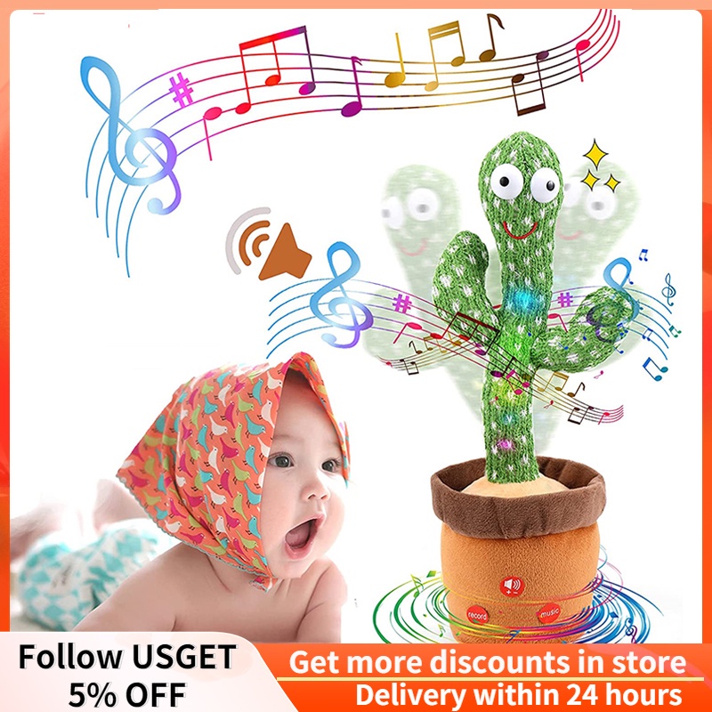 Dancing Cactus Toy Can Sing And Dance Learning To Speak Recording 120 ...