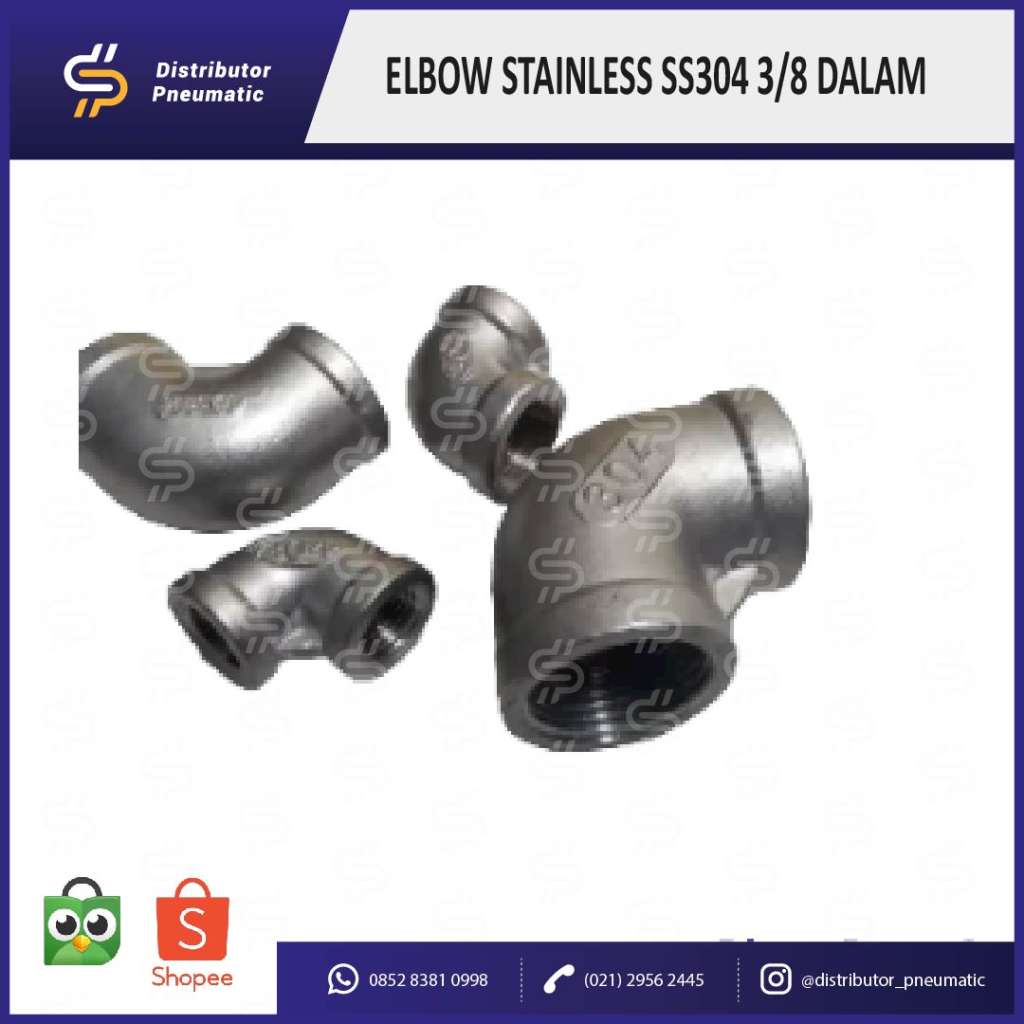 SS304 stainless elbow thread 3/8" inch / Inner thread elbow | Shopee ...