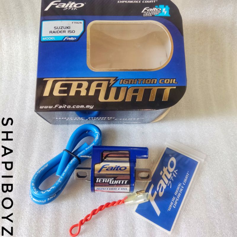 FAITO UNIVERSAL IGNITION COIL TERA WATT CARB TYPE XRM RAIDER MIO SMASH ...