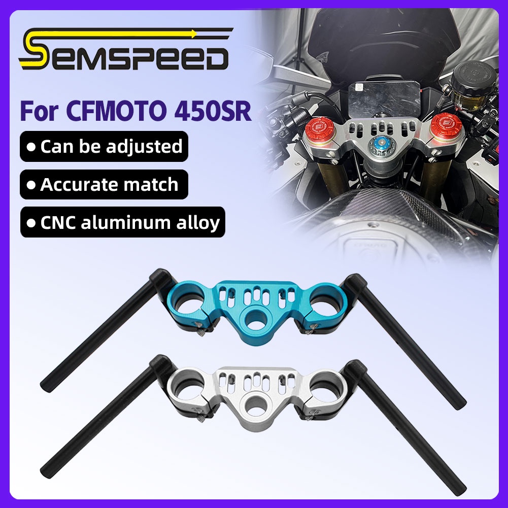 【SEMSPEED】For CFMoto 450SR 2022-2024 Motorcycle CNC Aluminum Upper Clip ...
