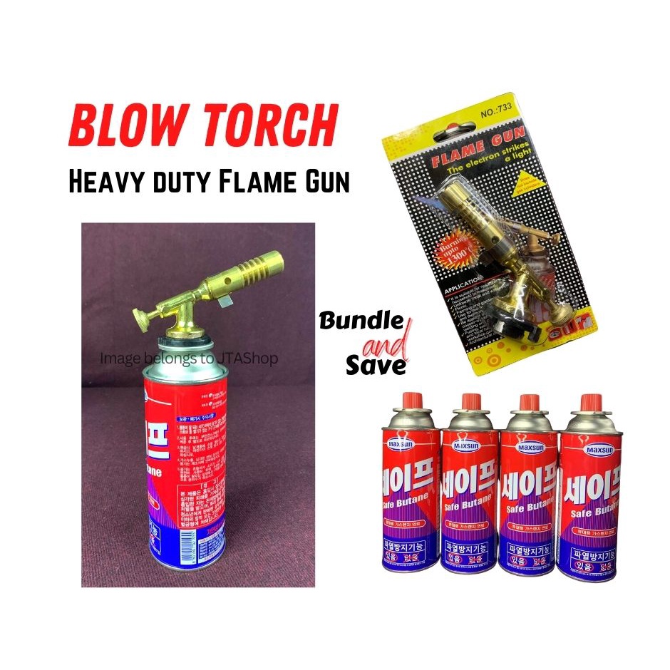 Heavy Duty Flame Gun Multi Purpose Torch with Maxsun Butane Gas ...