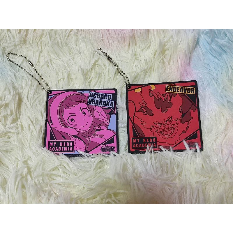 My Hero Academia Keychain Nong Uraka Rubber Horn And Endiver | Shopee ...