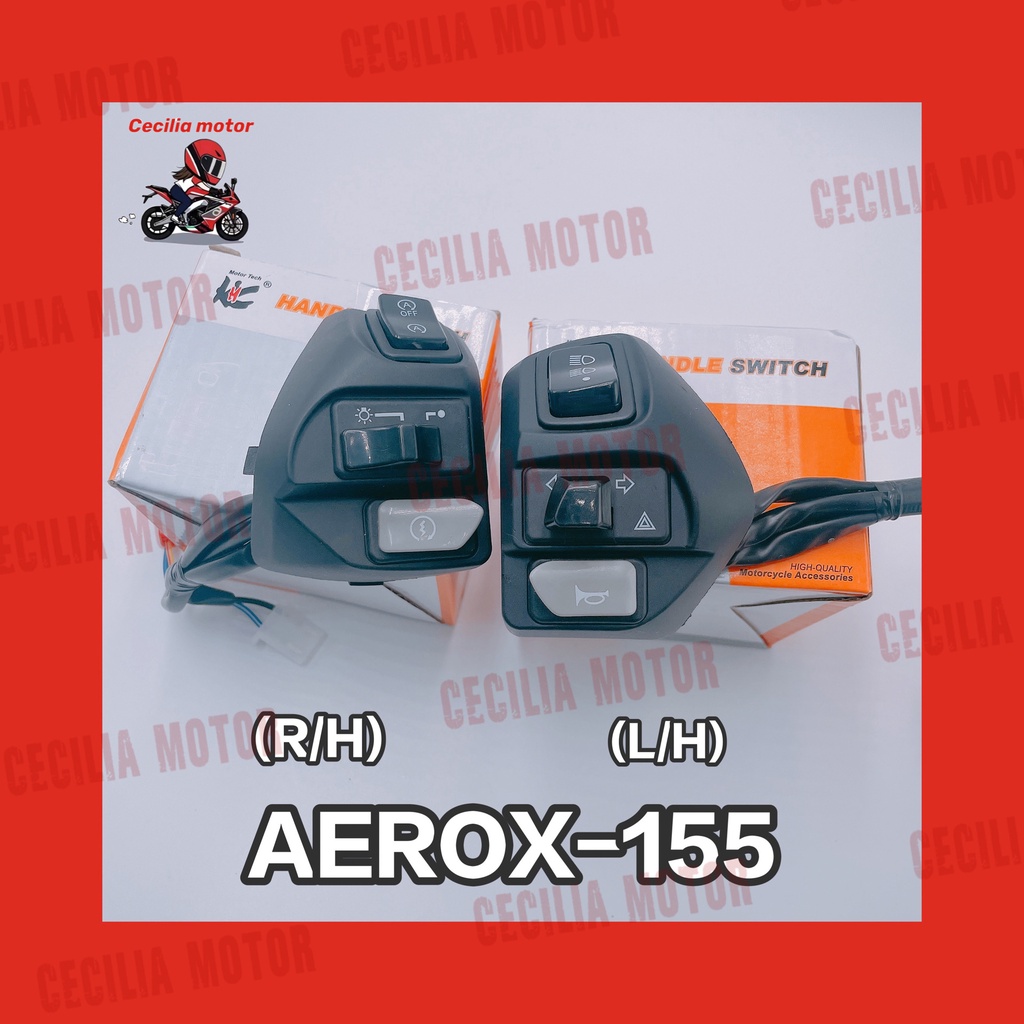 Handle Switch With Hazard Light Switch For Aerox / MIO Left+Right 1pair ...
