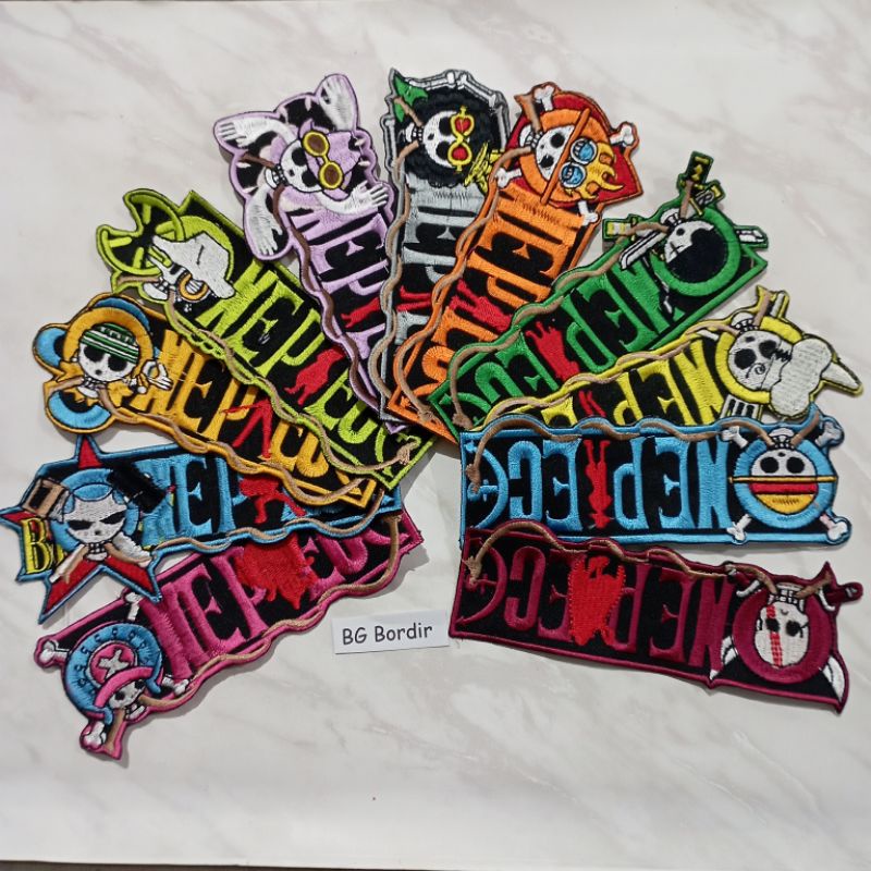 One piece Writing/one piece Embroidery Emblem Patch/one piece logo ...