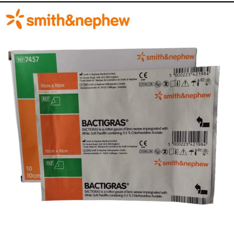 Bactigras Dressing 10cm X 10cm (10pcs/BOX) by Smith & Nephew | Shopee ...