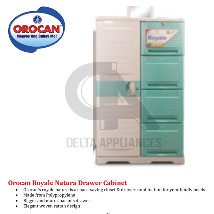 Orocan RoyaleNatura Drawer Cabinet | Shopee Philippines