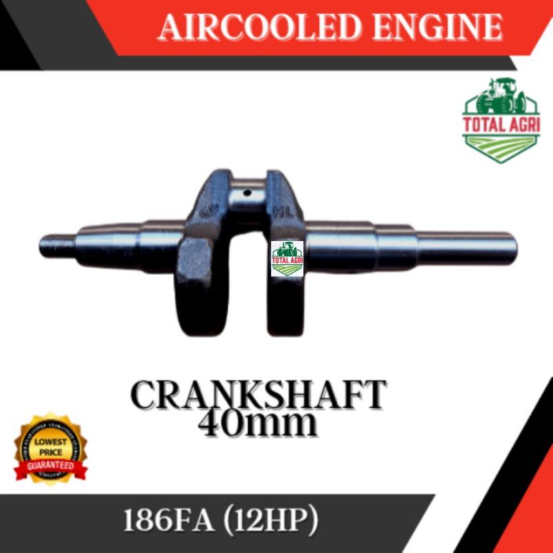 Crankshaft Assy Assembly 186FA 40mm Aircooled Diesel Engine 12HP ...