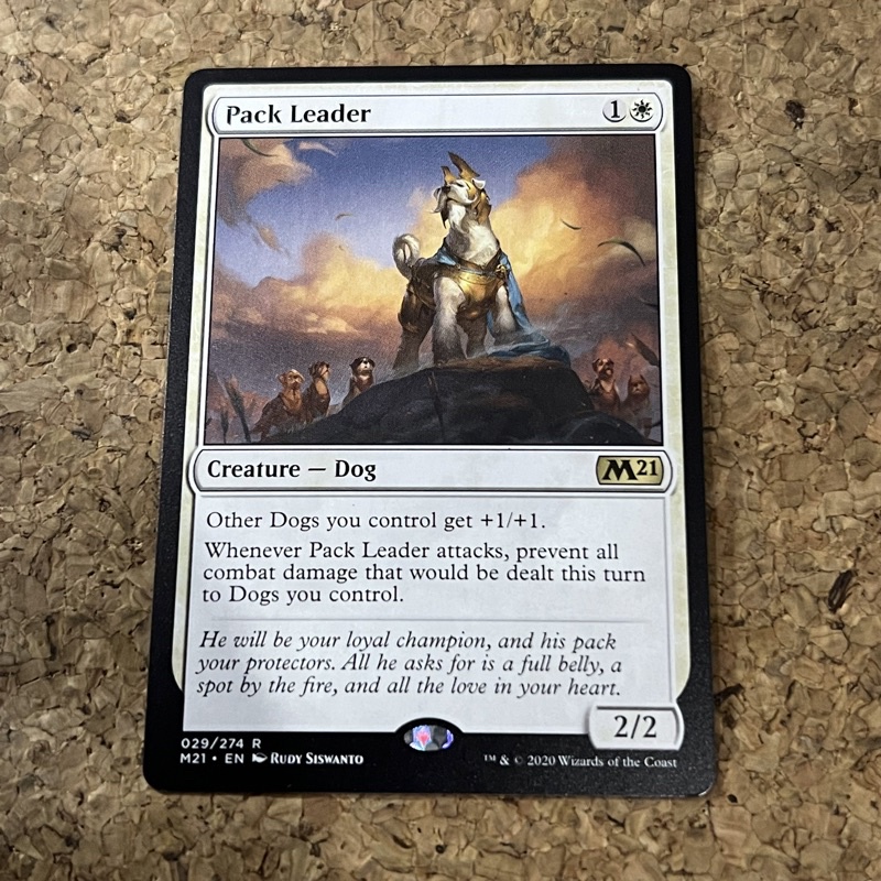 PACK LEADER | DOG | M21 | WHITE | MTG MAGIC THE GATHERING | Shopee ...