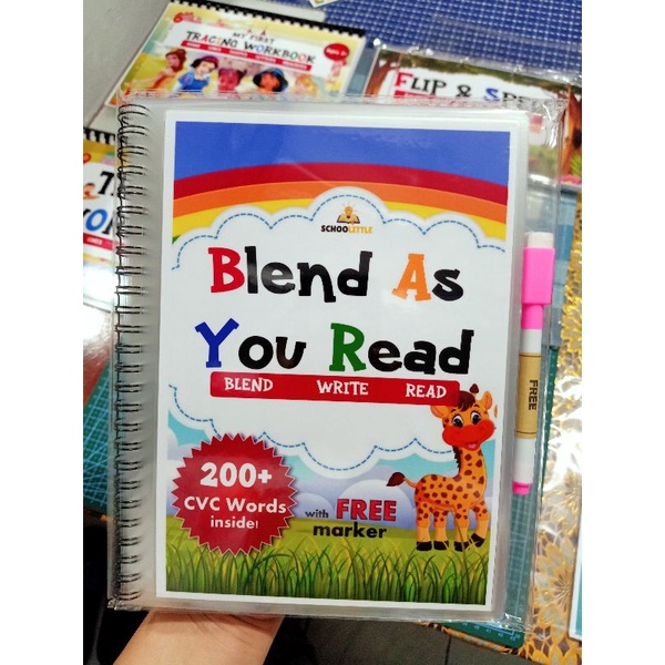 CVC Laminated Reading Book | Blend As You Read | Reading Tool for ...
