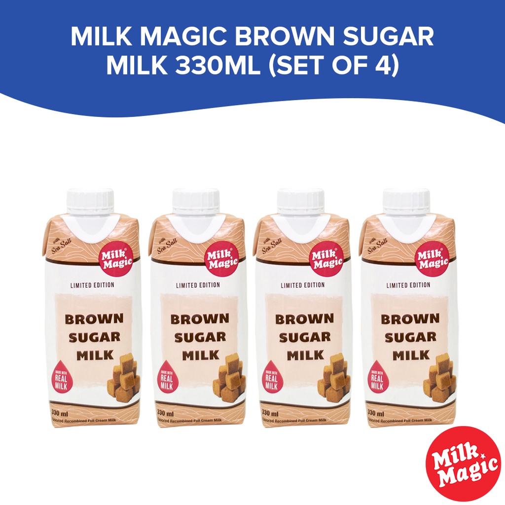 Milk Magic - Brown Sugar Milk 330ml (Set of 4) - EXP Date: September 7, 2025 | Shopee Philippines
