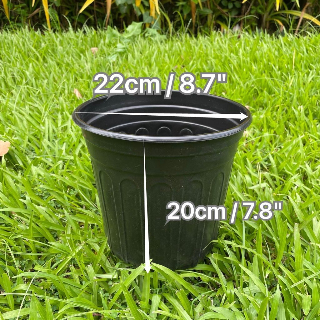 6pcs (16cm-29cm) High PVC Pots/Black PVC Pots Long PVC Pots Flower ...