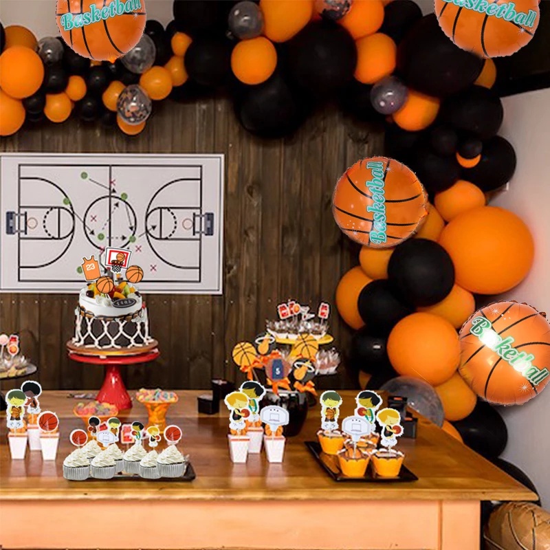 NBA Basketball Hoop Balloon Set Boys Birthday Party Dress Up Children ...
