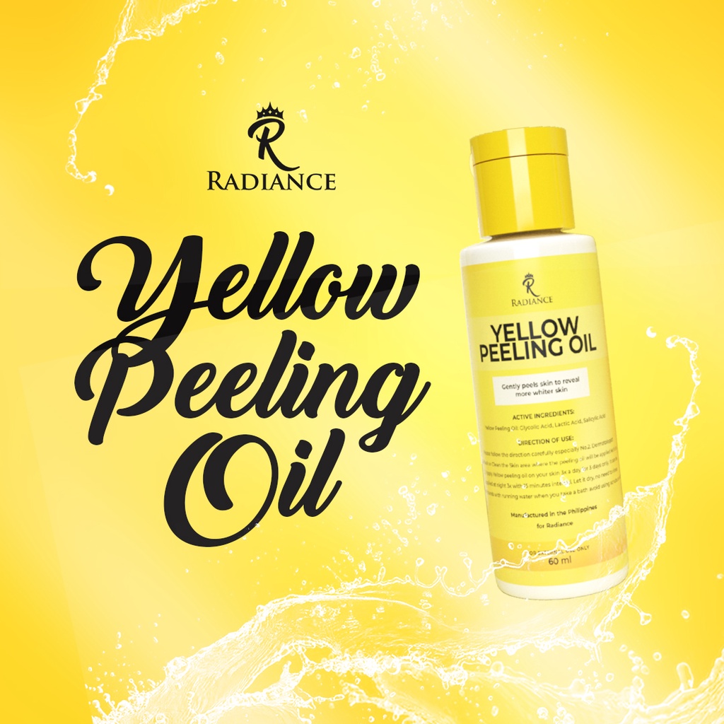Yellow Peeling Oil 60ml by Radiance | Skin Peeling | Body Peeling Dry ...