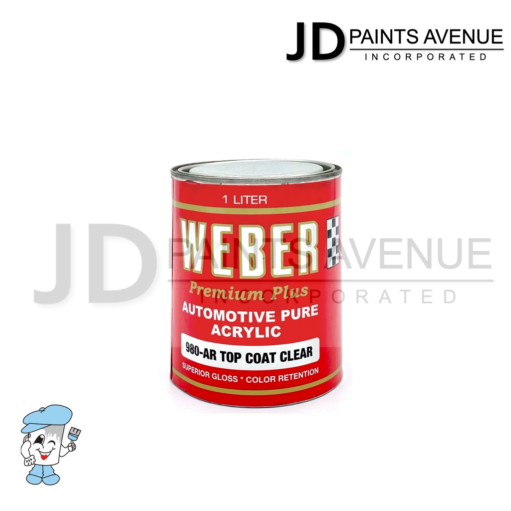 Weber Premium Plus Automotive Acrylic Topcoat Clear 900-AR Liter ...